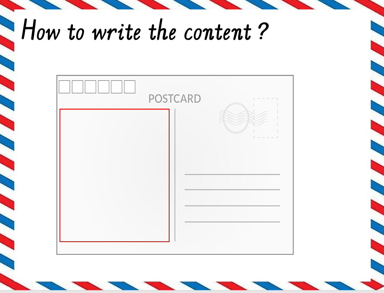 Write a postcard