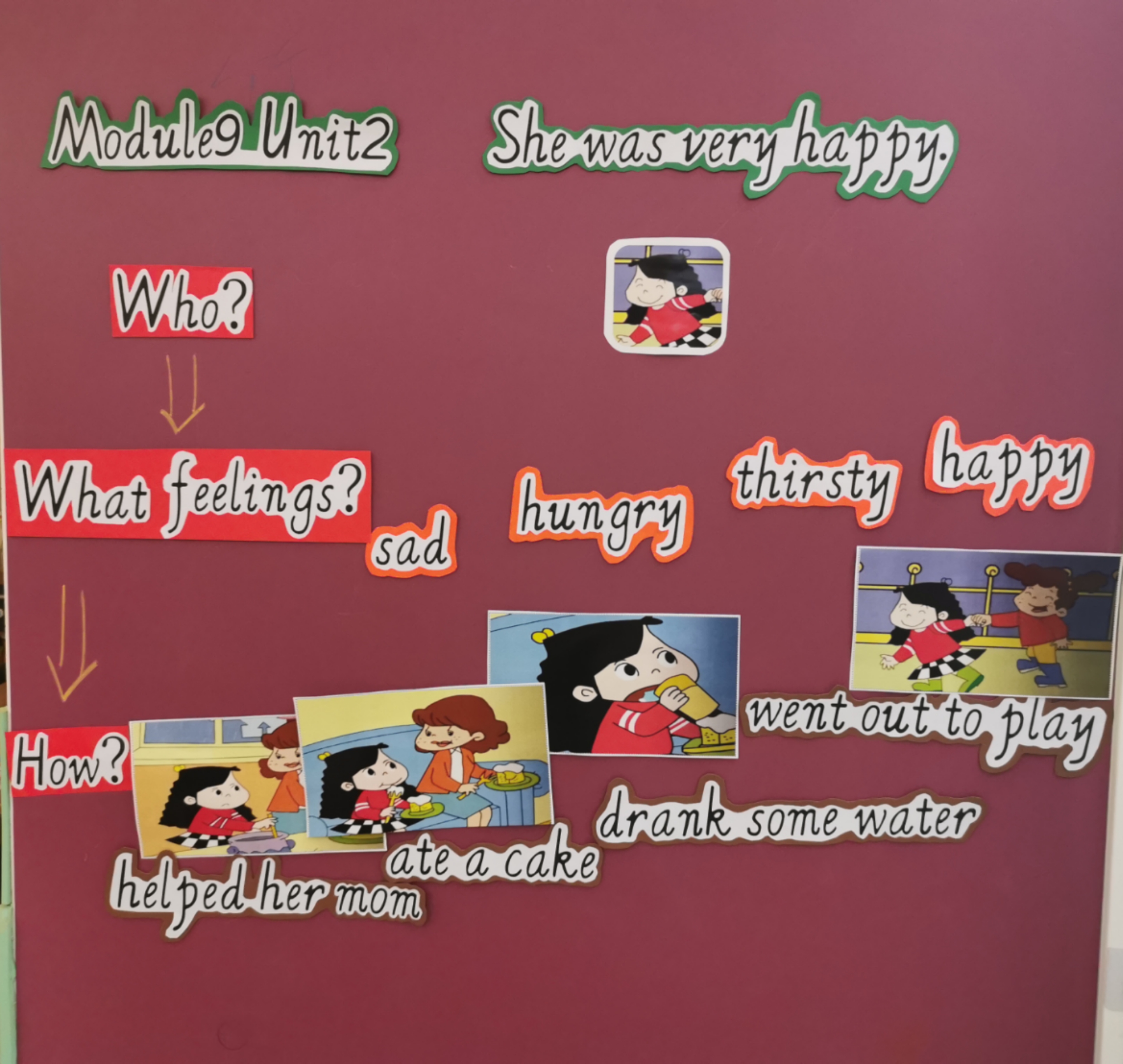 Unit 2 She was very happy.