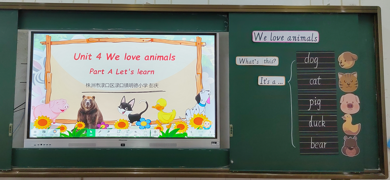 Unit 4 We love animals Part A Let's learn