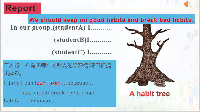 Unit2 Habits（writing）